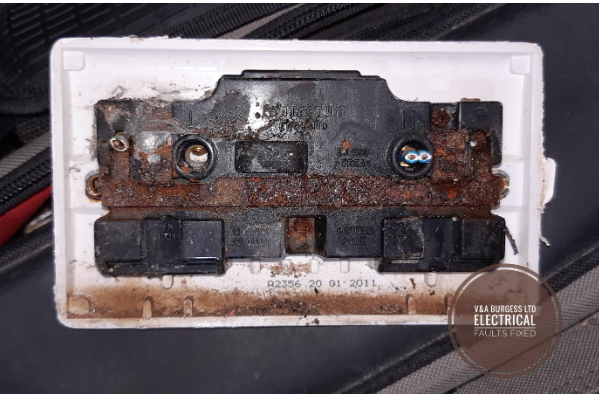 Electrical Plug Socket Corrosion Or Rust On Socket | Electrical Faults ...